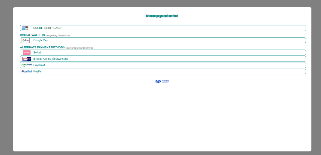 ecwid 1 - EVO Payments UK